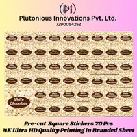 Buy White Chocolate Stickers Square 70 Pcs online at best price ...