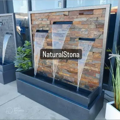 Natural Stone Cladding-Waterfall Panel