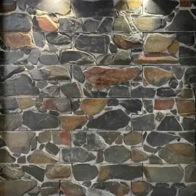 Natural Stone Wall Cladding-Slate Crazy Panel