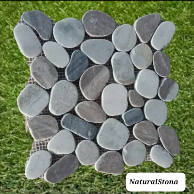 Natural Stone Wall Cladding-Pebbles Stone Mosaic