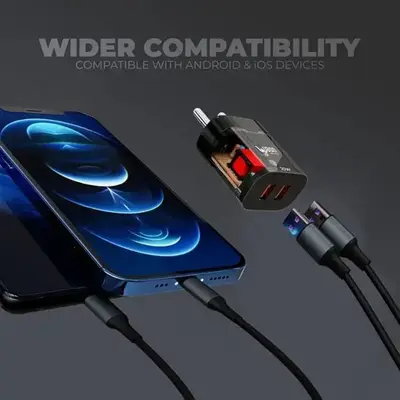 Buy UBON CH-507 Power 20W Charger Transparent Adapter Dual USB Ports ...