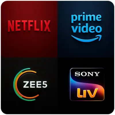 Buy 1-Year Streaming Combo – Netflix + Prime Video + Sony LIV + ZEE5 ...