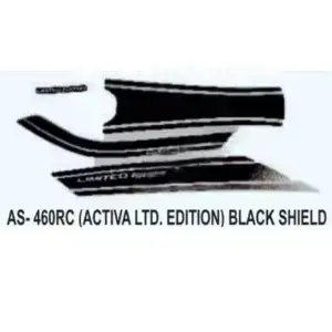 Graphics Sticker Set for Honda Activa – Black Shield