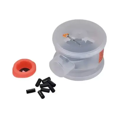 Plastic Cable End Caps for4mm Casing 100pcs Black FCC Racing