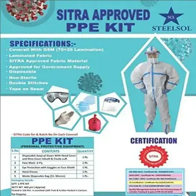 Disposable PPE Kit Reusable PPE Kit SITRA Surgical Hospital