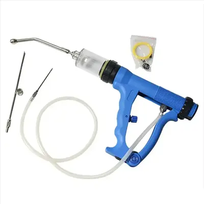 Veterinary Syringe Adjustable Drenching Gun Nozzle Vaccine