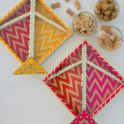 Buy Wooden kite boxes with transparent acrylic lid online at best price ...
