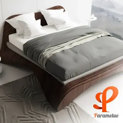 Buy Wave Platform Bed Modern Sculptural Parametric Parametue
