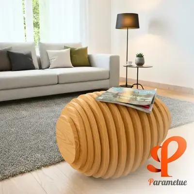 Buy Helix Parametric Pouf Modern Ottoman at Parametue