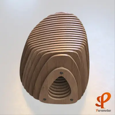 Parametric stool puffy organic seating parametue