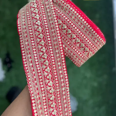 Buy Sabyasachi inspired embroidery broad border online at best price ...