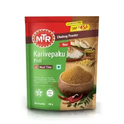 Buy MTR Karivepaku Podi 100g online at best price | SRI KAMADHENU