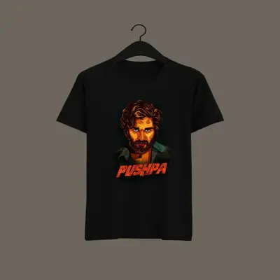 Buy Pushpa Allu Arjun T Shirt Front online | DIZIGN