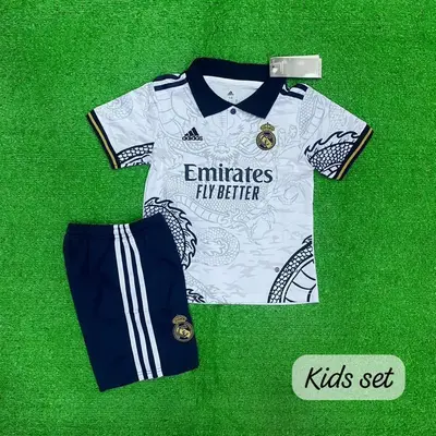 Buy Real Madrid CF White Dragon Kids Football Set 24/25 online at best ...