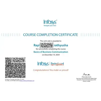 Buy Infosys Certificate online at best price | C36 INDIA DIGITAL SERVICES