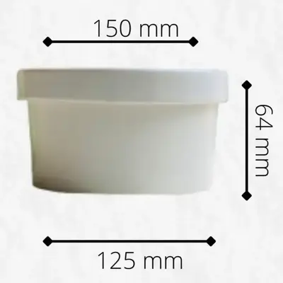 Buy Paper Container Tall with Paper Lid, 750 ml (Pack of 25)