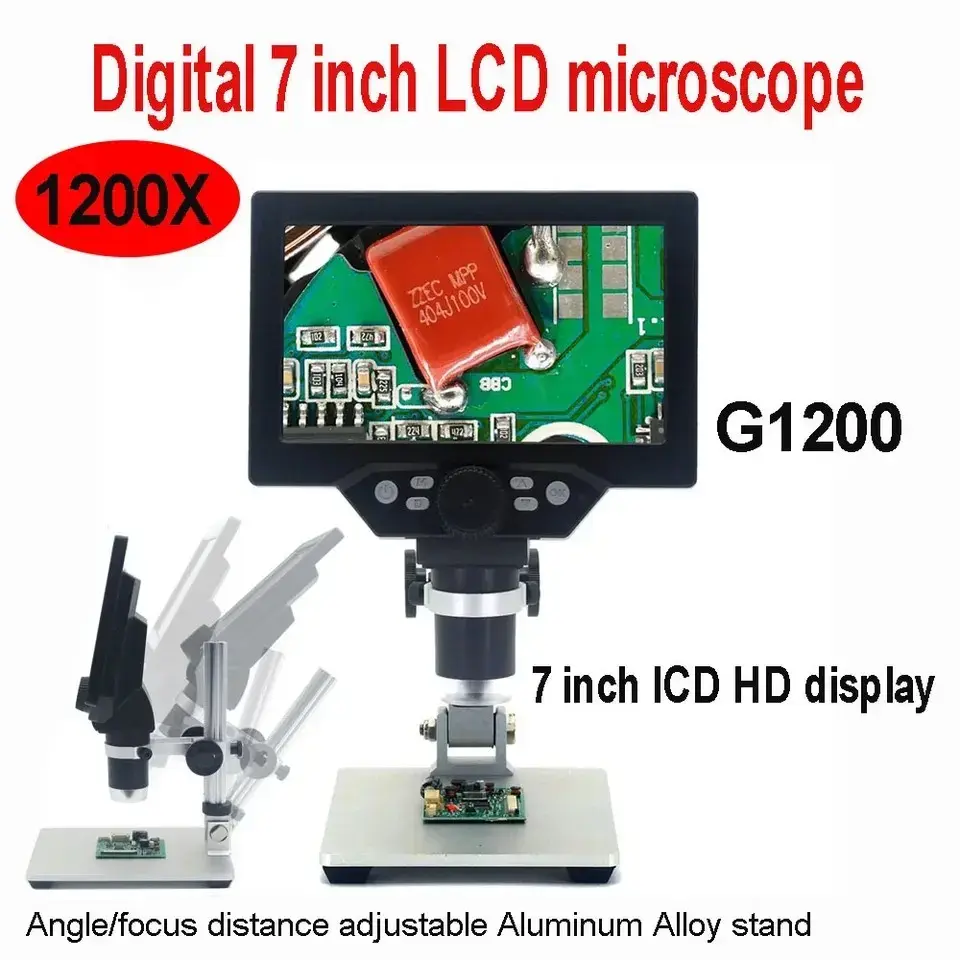 G1200 Digital Microscope 1-1200X Continuous Zoom Electronic
