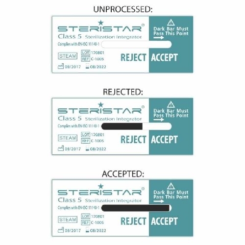 Buy STERISTAR Chemical Indicators Class-5 (STEAM) Tablet online at best ...