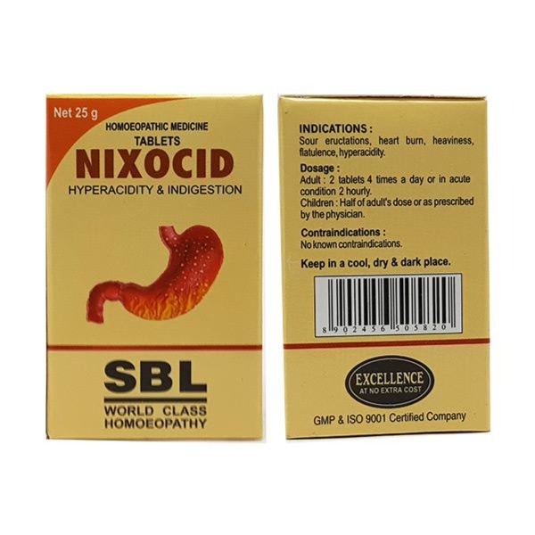 Order SBL Nixocid Tablet 25 gm Online From Sabdawai,Prayagraj