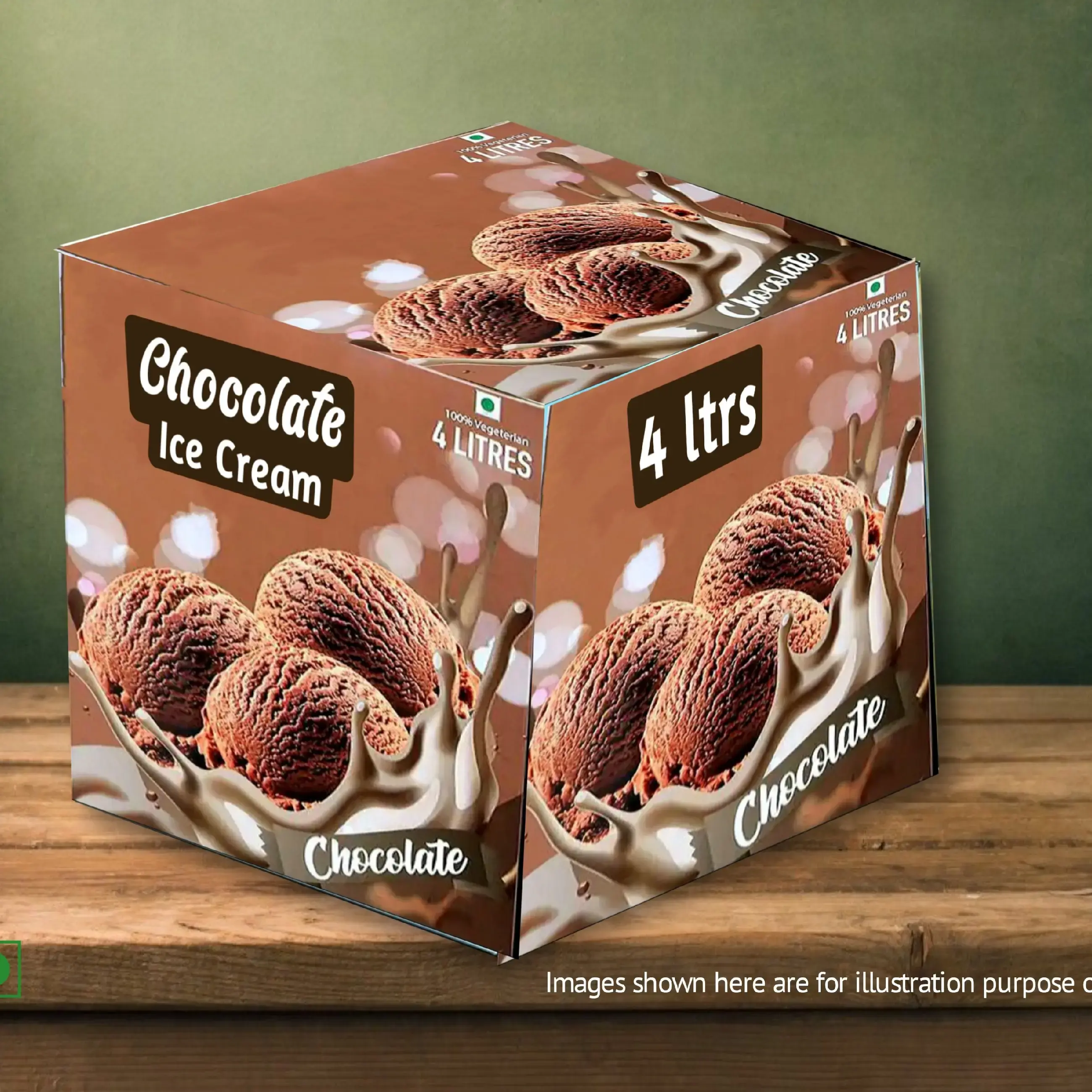 Box of ice cream store