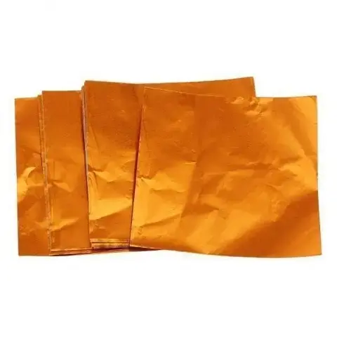 Buy Orange Pre Cut Foil online at best price | RS Chocolate hub