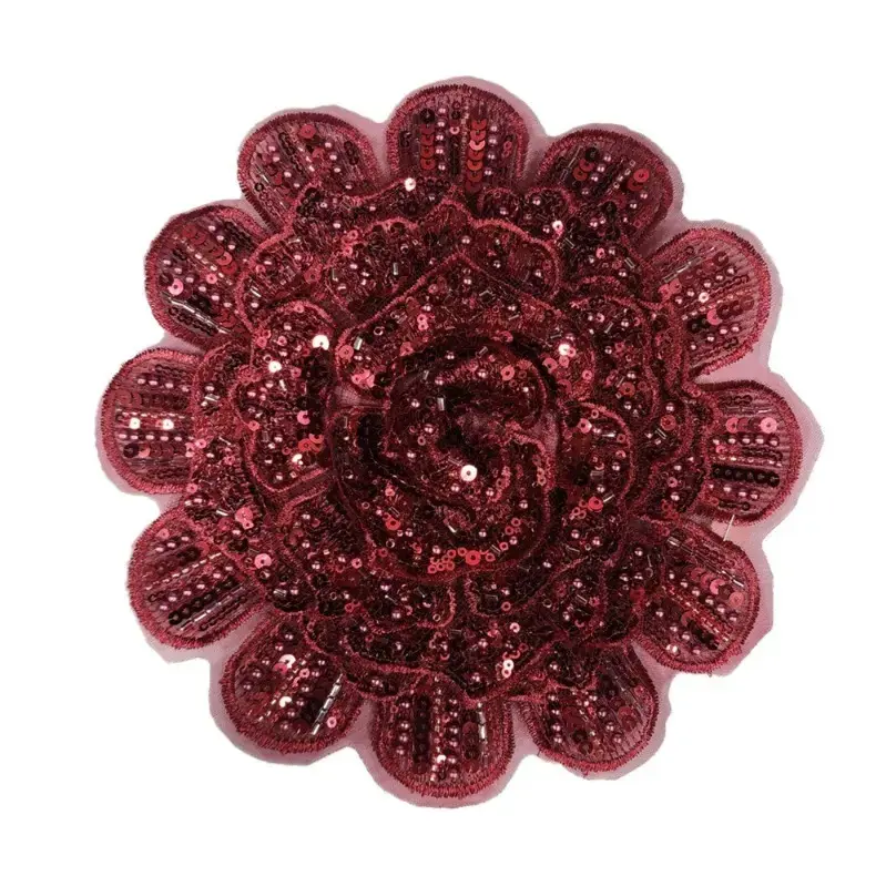 Buy Sequins work Flower Shaped Patch online | Mohan Shoppe