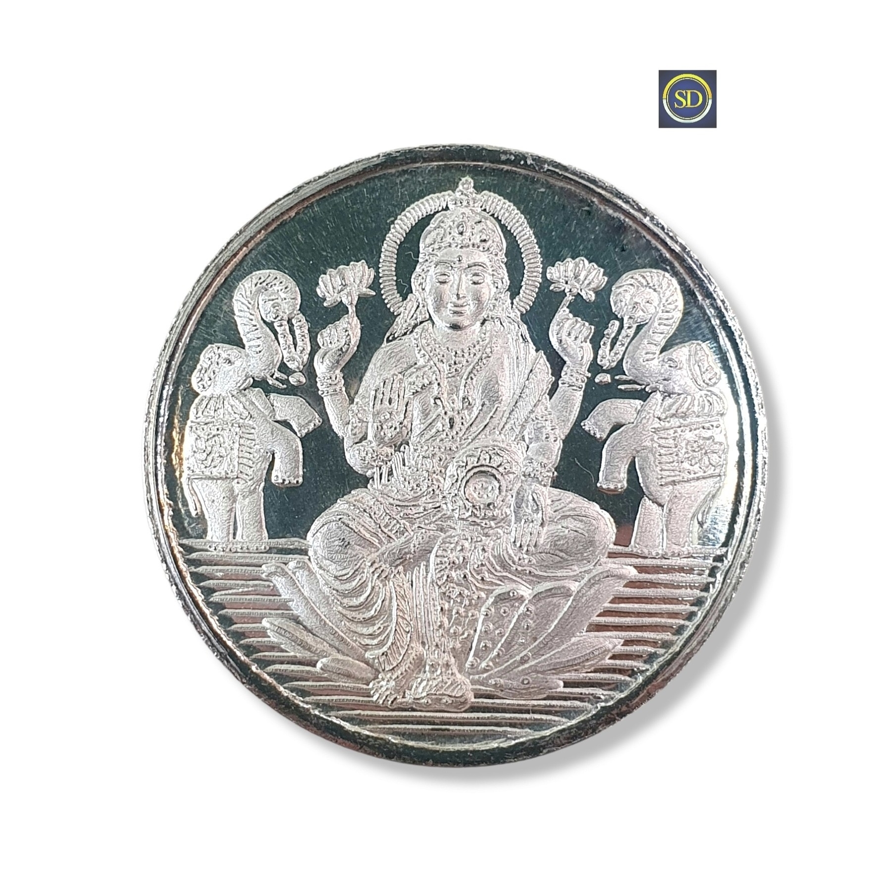 Laxmi Silver Coin Png