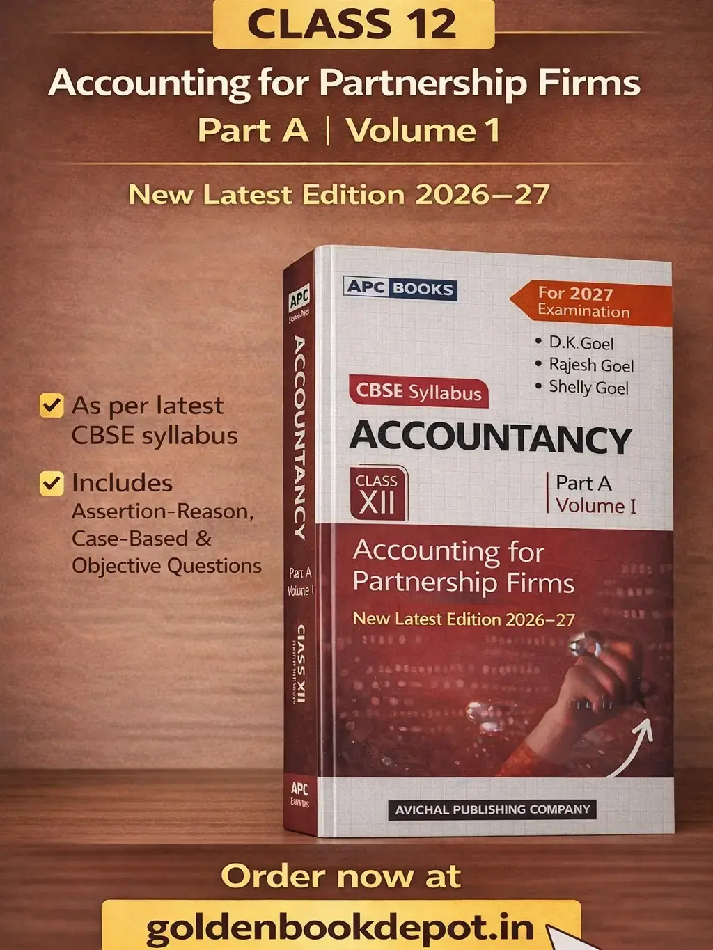 Buy APC Accountancy D k Goel Class 12th Accounting For Partnership ...