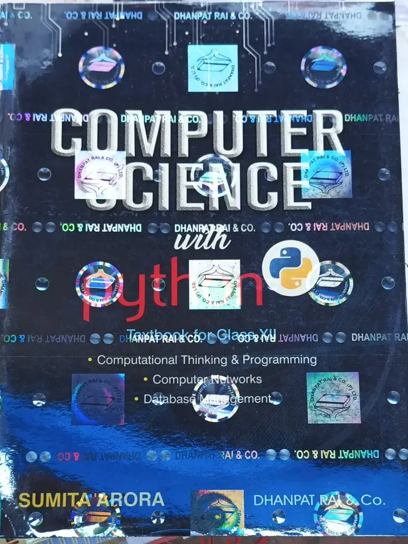 Buy class 12th Computer Science With Python By Sumita Arora latest ...