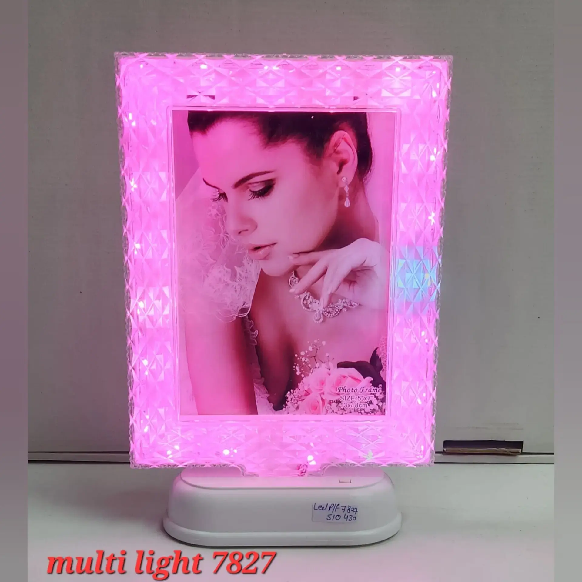 Buy Multi Colour LED Rectangular Shape Photo Frame online at best price ...