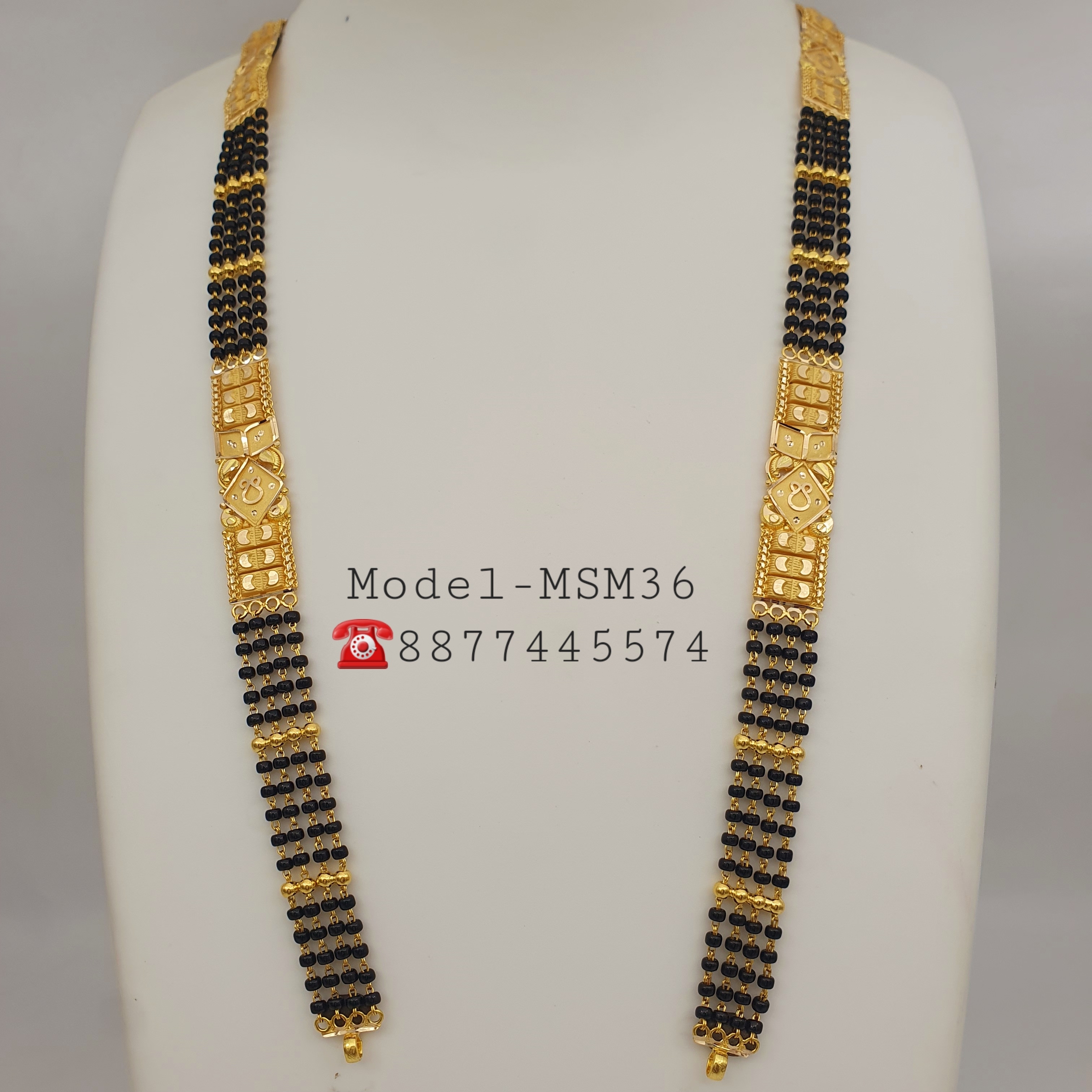 Gold mangalsutra on emi store