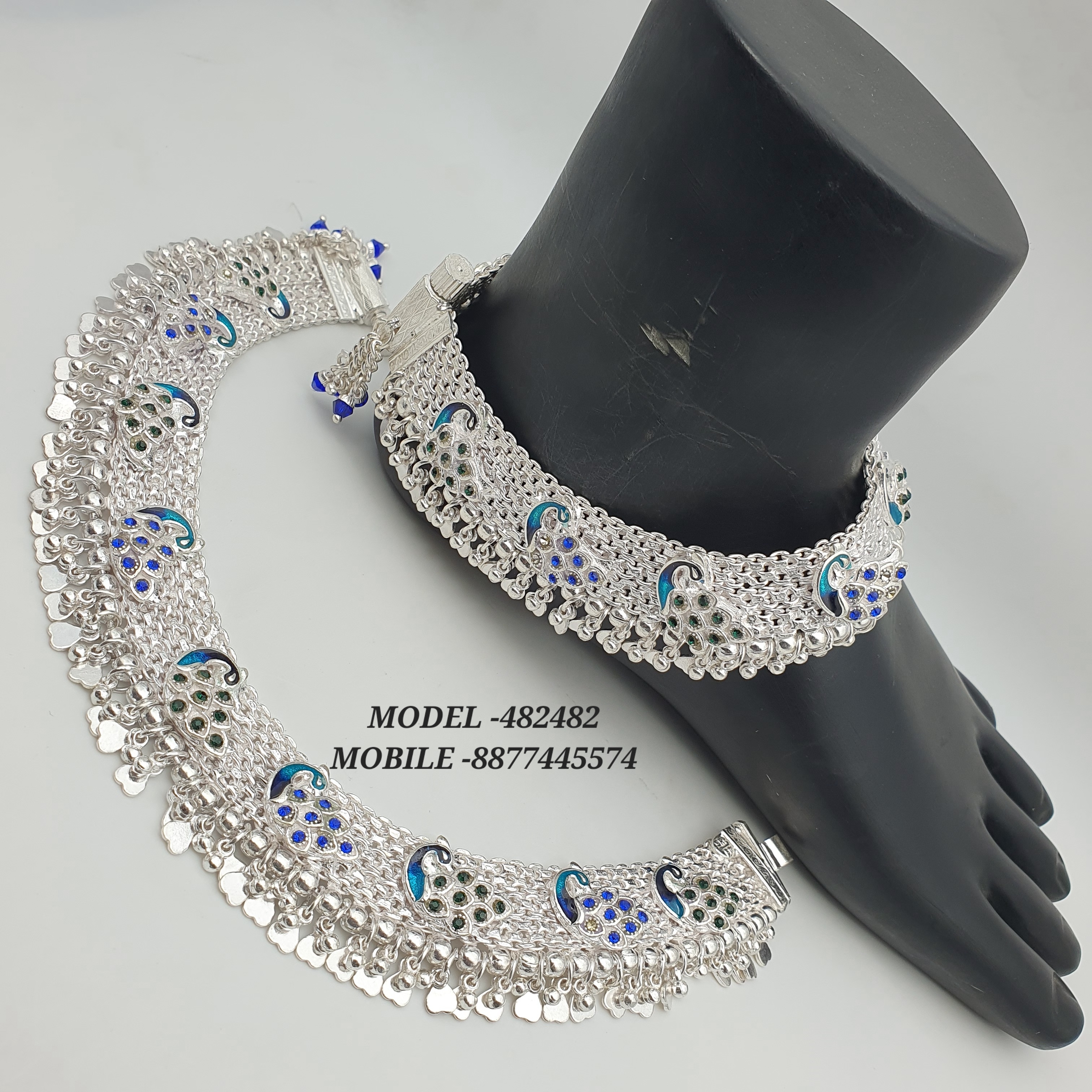 Silver Anklets Heavy wholeselling
