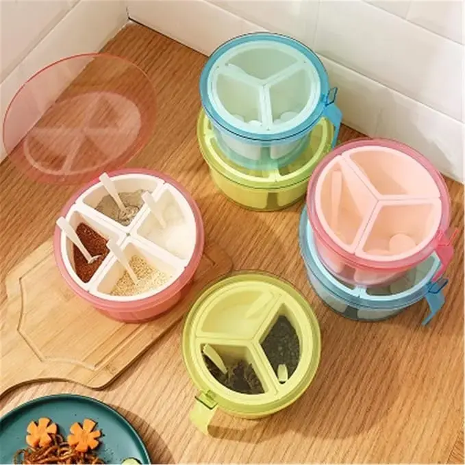 Buy 4 in 1 Multi-Function Integrated Spice Pot with Handle Container ...