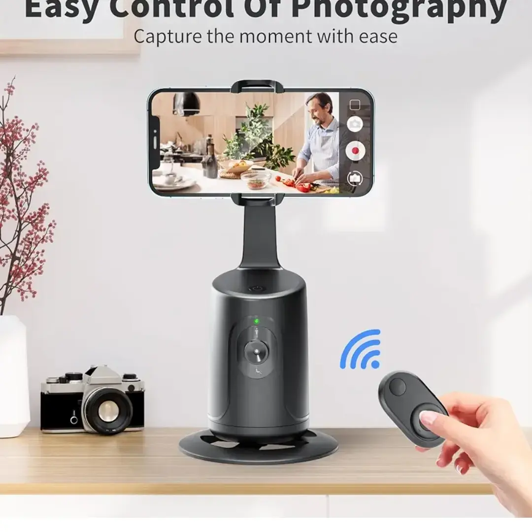 Buy Auto Face Tracking Tripod, 360° Rotation Face Body Phone Camera ...