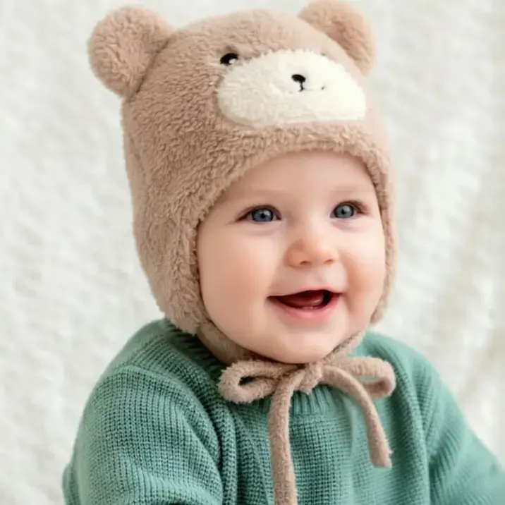 Buy Soft Furry Kids Winter Cap with Cute Ears online at best price ...