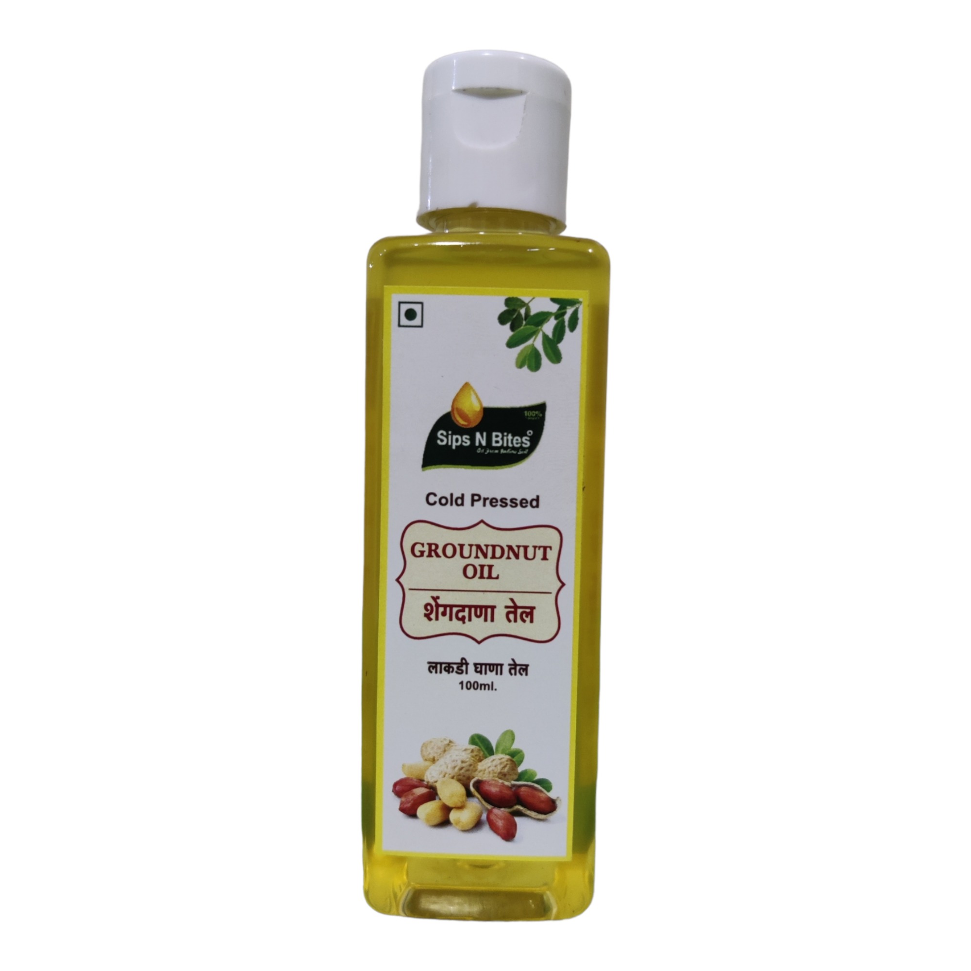 Order Groundnut Oil 100 ml Pack Online From Vandana Oil Mills,Newasa