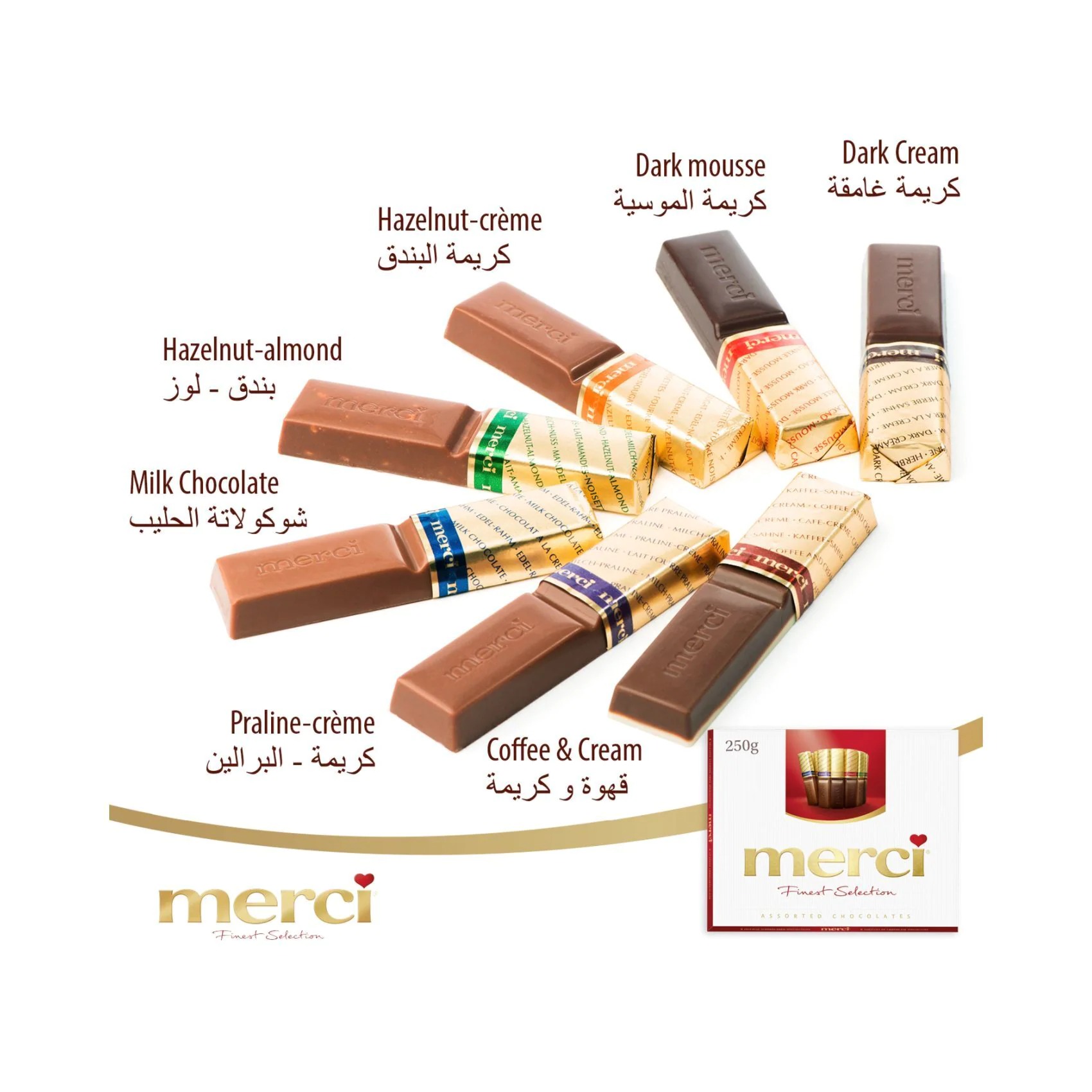 Merci Chocolate Flavors