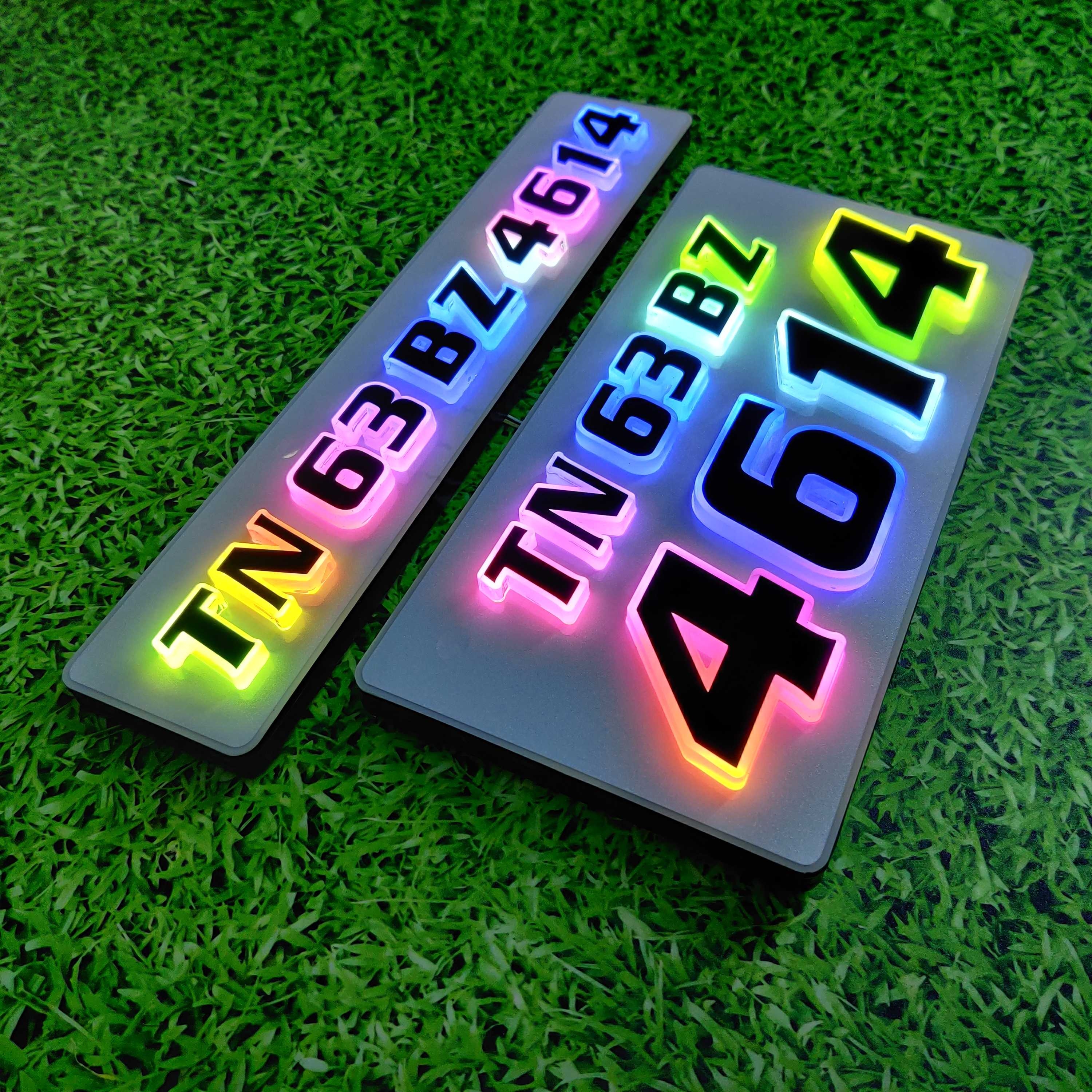 Light Number Plates