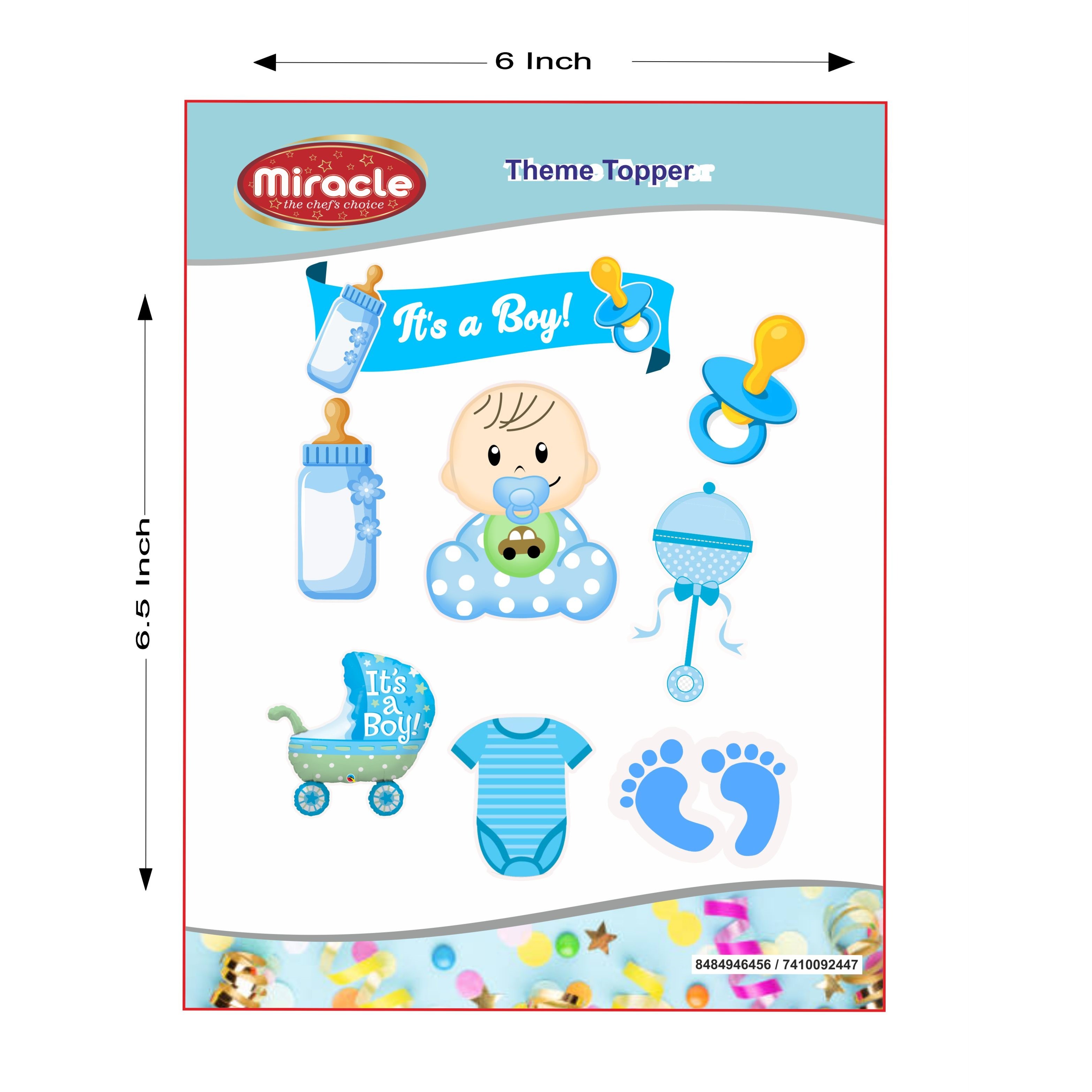 Order Miracle Paper Tag Its A Boy Theme Online From JAY FOODS,PUNE