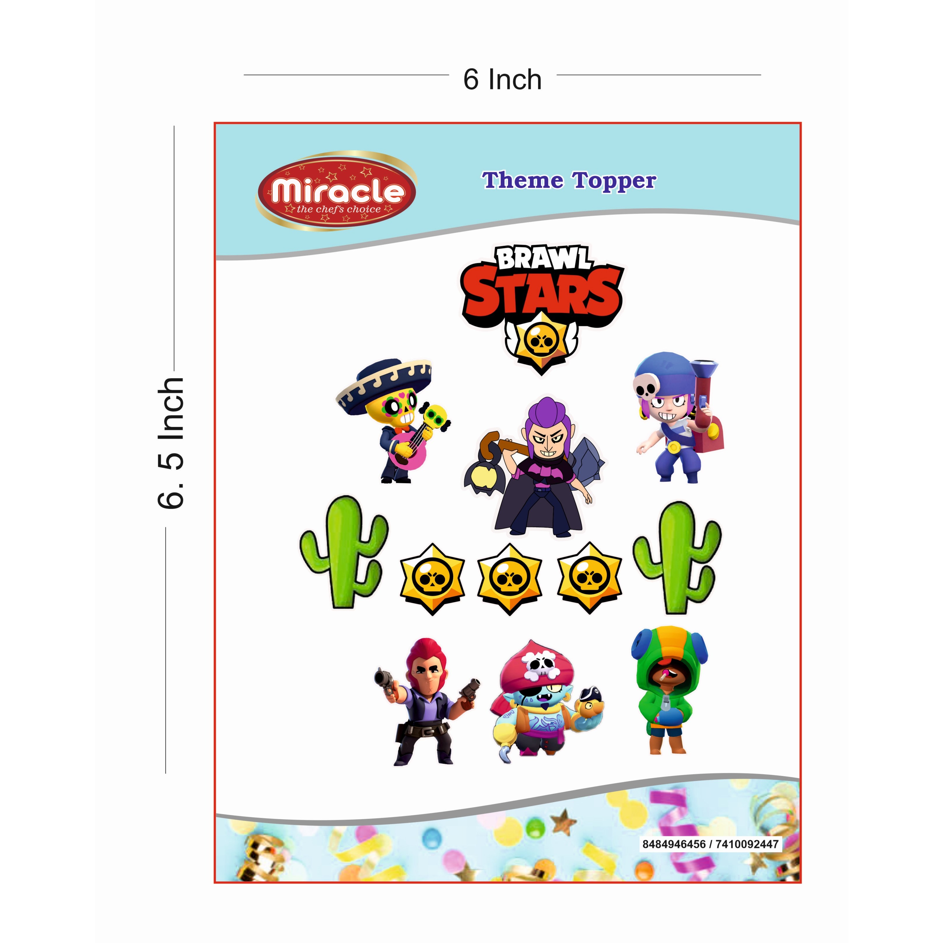 Order Miracle Paper Tag Brawl Star Theme Online From JAY FOODS,Pune
