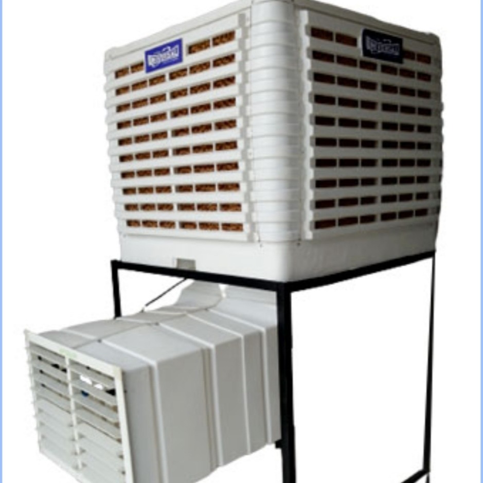 Buy industrial evaporative air cooler downside discharge with duct and ...