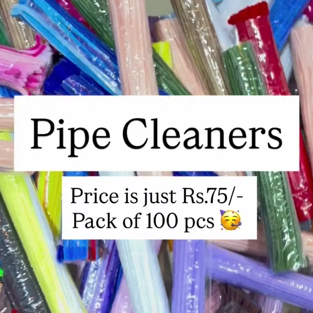 Pipe Cleaners 100 Pcs – Best for DIY & Craft Projects