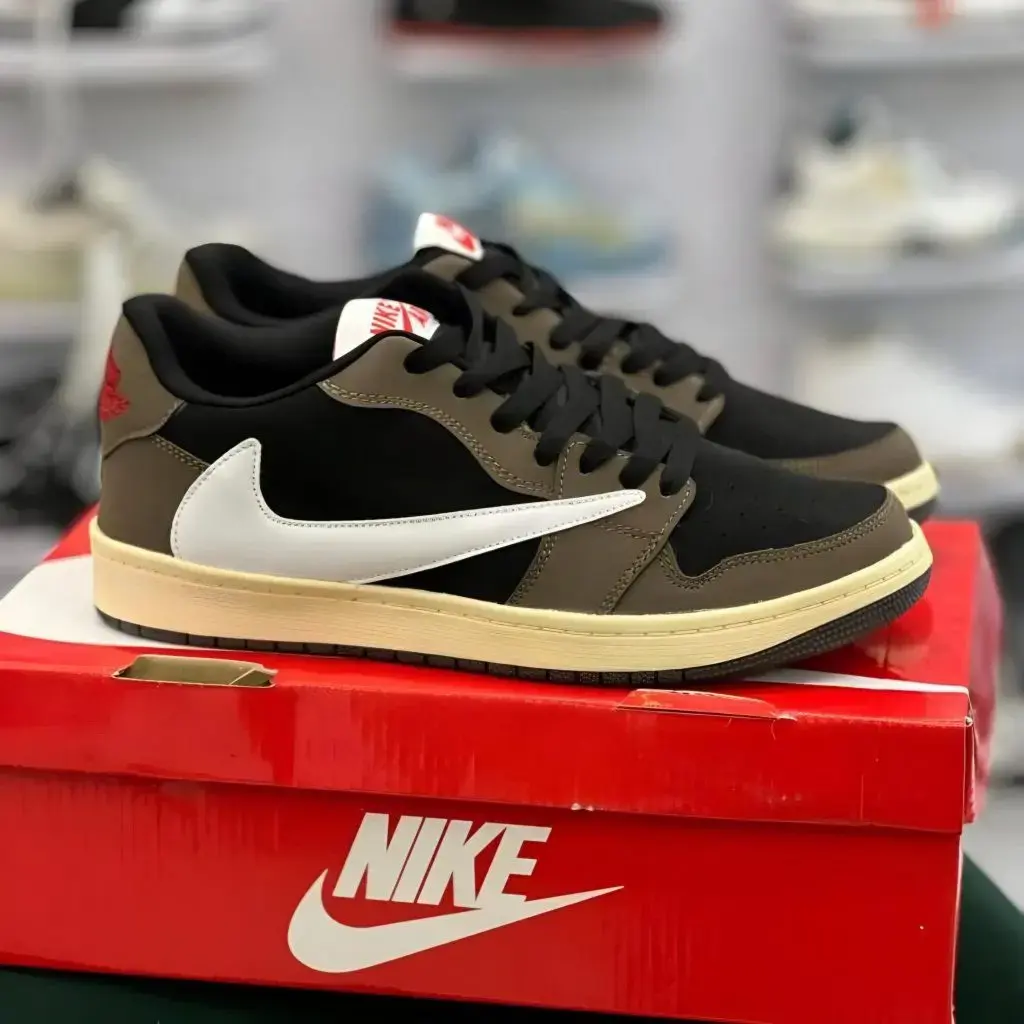 Buy Nike Air Jordan 1 Low Travis Scott Olive (First Copy) online at ...