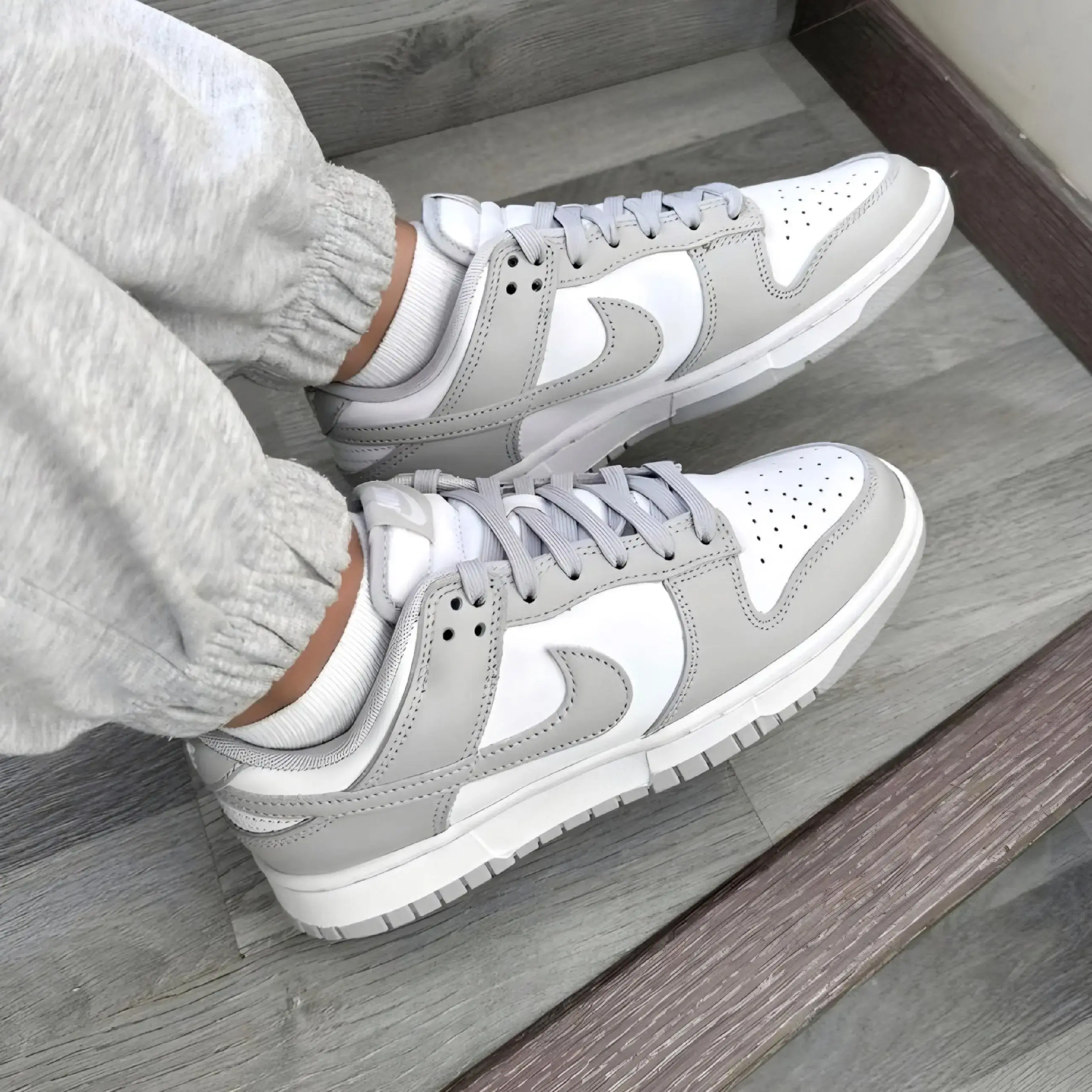 Buy Nike SB Dunk Low Grey Fog (First Copy) online at best price | Foothunk