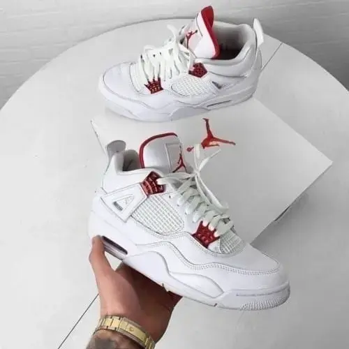 Buy Air Jordan Retro 4 Red Metallic (UA Quality) online at best price ...