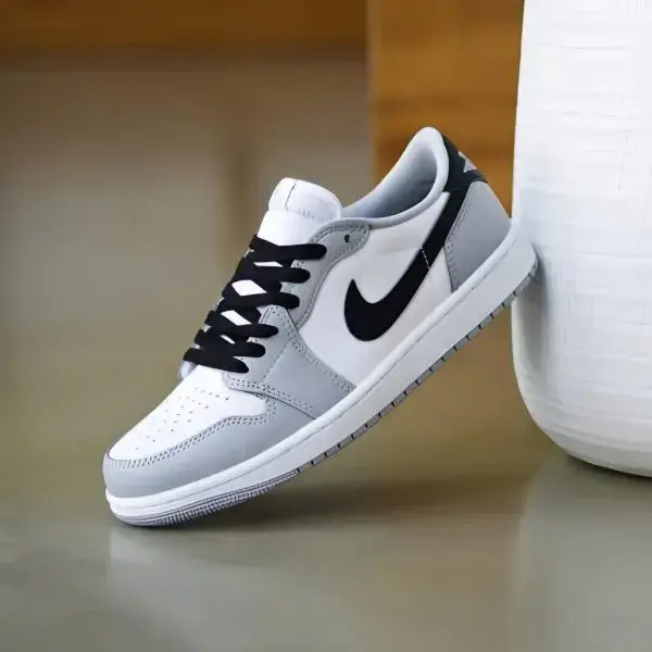 Buy Air Jordan 1 Grey Low (First Copy) online at best price | Foothunk