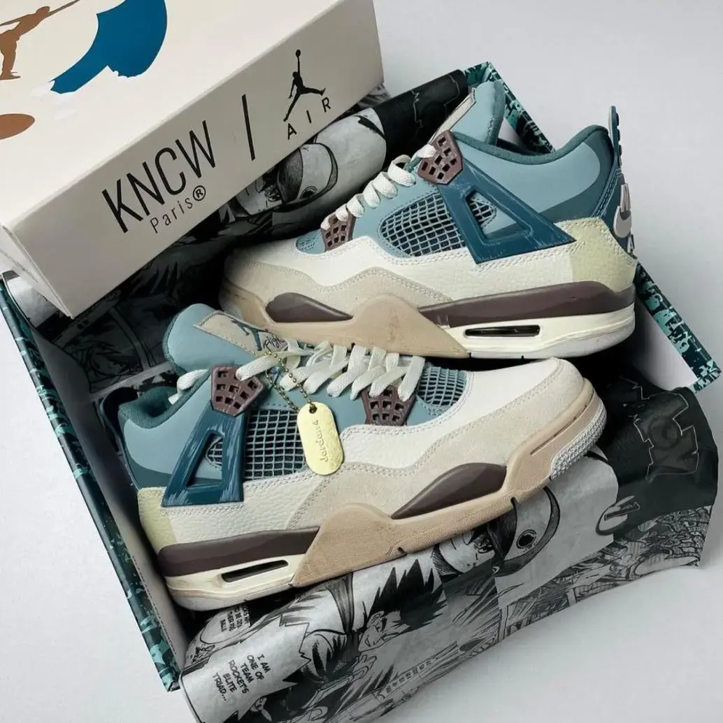 Buy Nike Air jordan Retro 4 Snorlax Custom (UA Quality) online at best ...