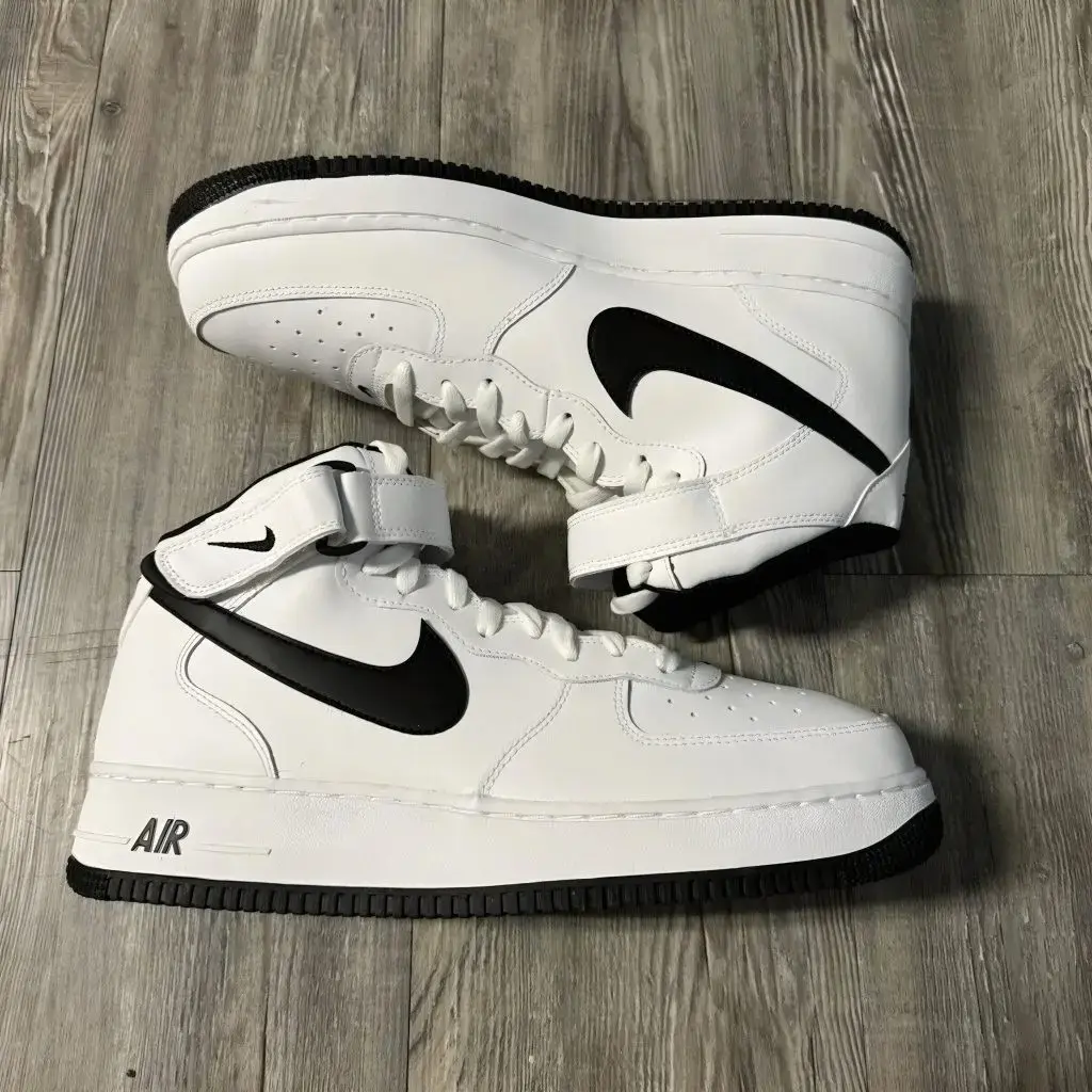 Buy Nike Air Force 1 Mid 07 White Black (First Copy) online at best ...