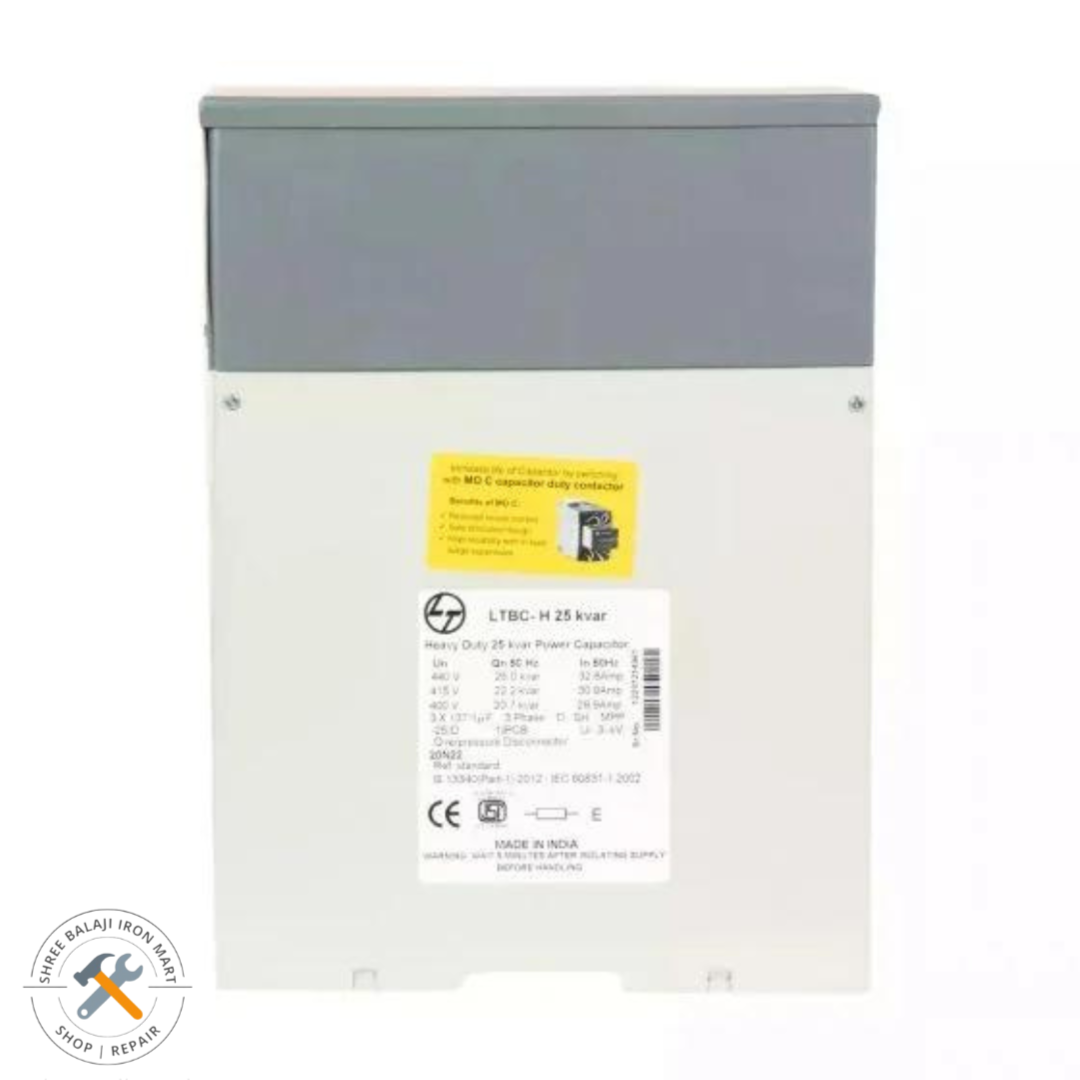Buy L&T Heavy Duty Box Capacitor 25 kVAr 525 VAC - LTBCH325M2
