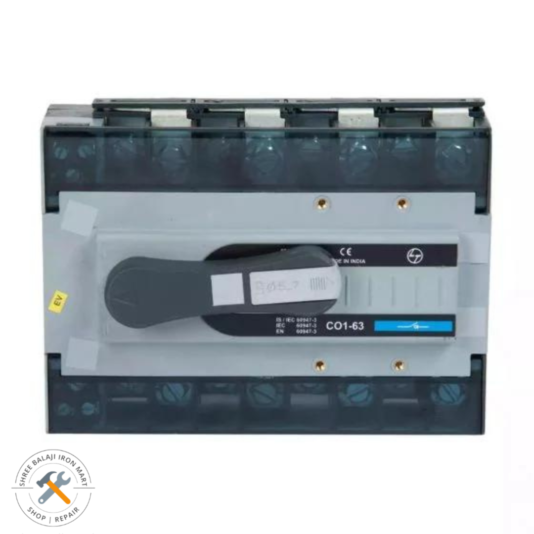 L&T C-Line Manual Changeover Switch 63A 4 Pole Open Execution Direct Handle - CO10630OOOD